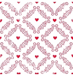 Seamless pattern with hearts Royalty Free Vector Image