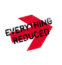 Everything reduced rubber stamp Royalty Free Vector Image