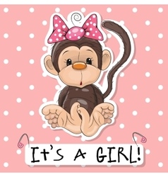 Monkey girl Royalty Free Vector Image - VectorStock