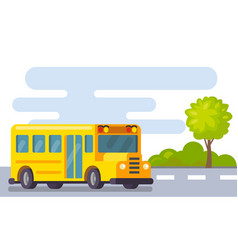 Of cartoon bus Royalty Free Vector Image - VectorStock