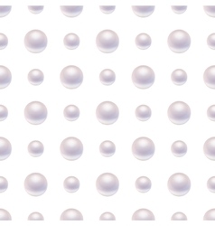 Seamless pearl pattern white pearls Royalty Free Vector