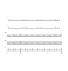 Map scales graphics for measuring distances Vector Image