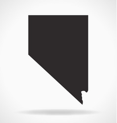 Nevada nv state map shape simplified Royalty Free Vector