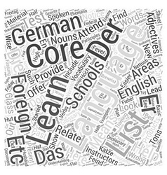 Present and Past German Participles in Foreign Vector Image