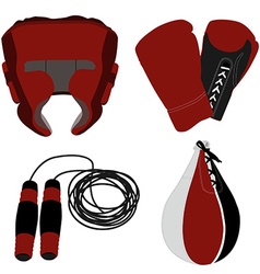Boxing set Royalty Free Vector Image - VectorStock