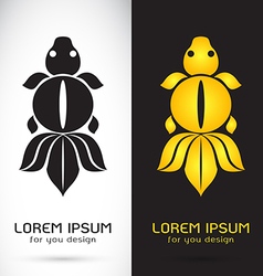 Two fish design on white background aquatic Vector Image