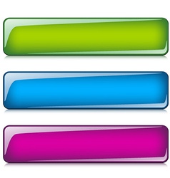 Transparent web buttons Royalty Free Vector Image