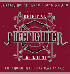 Logo for fire engine Royalty Free Vector Image