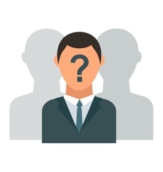 A man with an unknown appearance hide Royalty Free Vector