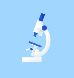 Science infographic microscope in 3d Royalty Free Vector