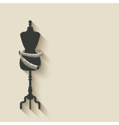 Seamstress isolated female character sewing Vector Image