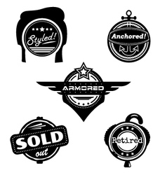 Funny badges Royalty Free Vector Image - VectorStock