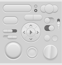 Buttons black interface icons Royalty Free Vector Image