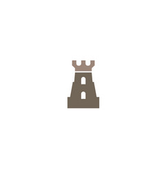 Ancient fort with towers icon outline style Vector Image