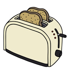 A pan with foods on stick Royalty Free Vector Image