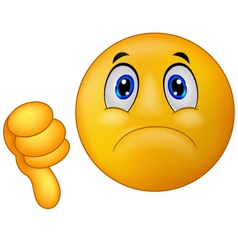 Dislike sign emoticon Royalty Free Vector Image