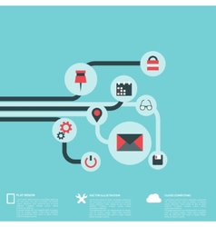 Food chain diagram concept on forest background Vector Image