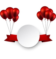 Celebrate frame background with balloons Vector Image