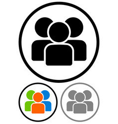 Simple characters figures group graphics Vector Image