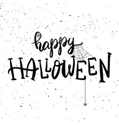 Happy halloween hand drawn creative calligraphy Vector Image