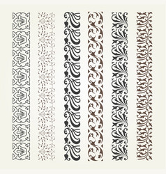 Decorative seamless border Royalty Free Vector Image