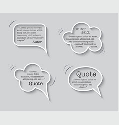 Quotation mark speech bubble Royalty Free Vector Image