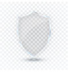 Glass shield Royalty Free Vector Image - VectorStock