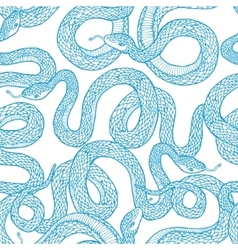Snake skin colorful animal beige seamless pattern Vector Image