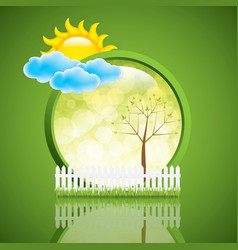 Tree frame Royalty Free Vector Image - VectorStock