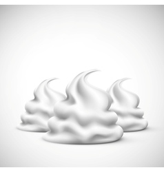 White milk yogurt cosmetics product swirl cream Vector Image