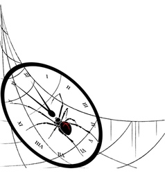 Roses and spider Royalty Free Vector Image - VectorStock