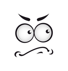 Face expression isolated cartoon emoticons Vector Image