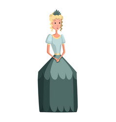 Isolated medieval fat man character with royal Vector Image