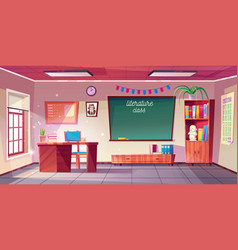 Mathematics classroom empty interior school class Vector Image