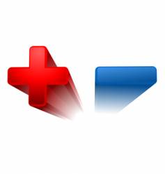 Plus and minus Royalty Free Vector Image - VectorStock