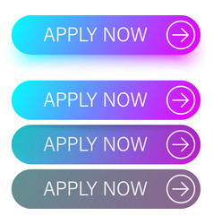 Colorful web button templates isolated on white Vector Image