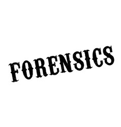 Forensics rubber stamp Royalty Free Vector Image