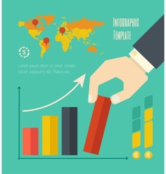 Geopolitics flat infographic Royalty Free Vector Image