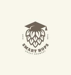 Smart hops logo Royalty Free Vector Image - VectorStock