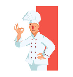 Cartoon chef and menu Royalty Free Vector Image