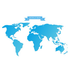 Outlines world map Royalty Free Vector Image - VectorStock