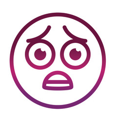Weary funny smiley emoticon face expression Vector Image