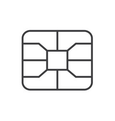 Emv chips for banking plastic card digital nfc Vector Image