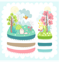 Doodles cute elements Royalty Free Vector Image