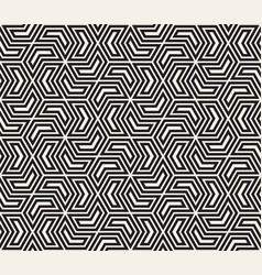 Seamless black and white geometric hexagon Vector Image