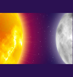 Colorful solar system with nine planets Royalty Free Vector