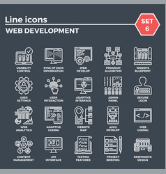 Making site web pages under construction seo Vector Image