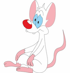 Cartoon rat thief stealing on the bag and running Vector Image