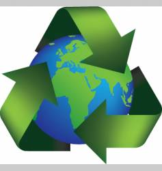 Earth recycle Royalty Free Vector Image - VectorStock