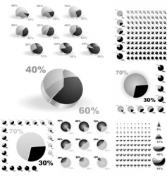 Circle segment set Royalty Free Vector Image - VectorStock